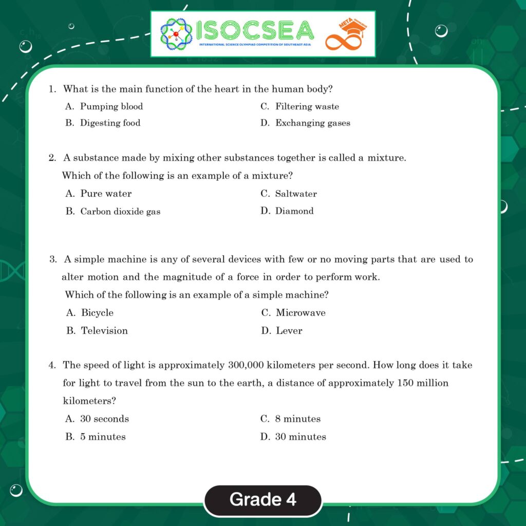 ตัวอย่าง 𝗠𝗢𝗖𝗞 𝗧𝗘𝗦𝗧 𝗜𝗦𝗢𝗖𝗦𝗘𝗔 - META Knowledge ศูนย์รวมสนามสอบ ระดับนานาชาติ
